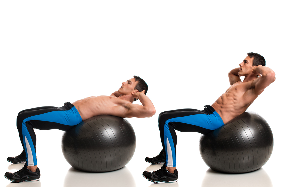6 ejercicios de Crunch con fitball